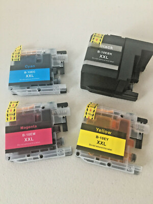 LC10E XXL BK C M Y High Yield Ink Cartridge for Brother MFC-J6925DW ...