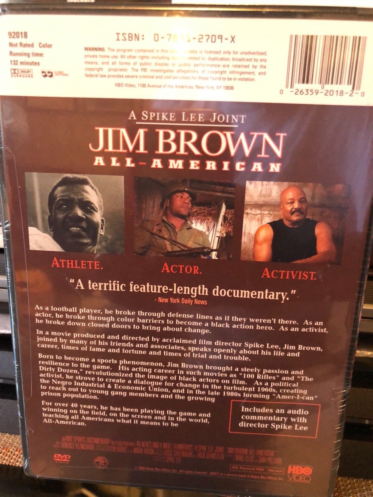 Jim Brown: All American (DVD) A Spike Lee Joint, Director's Cut, BRAND ...