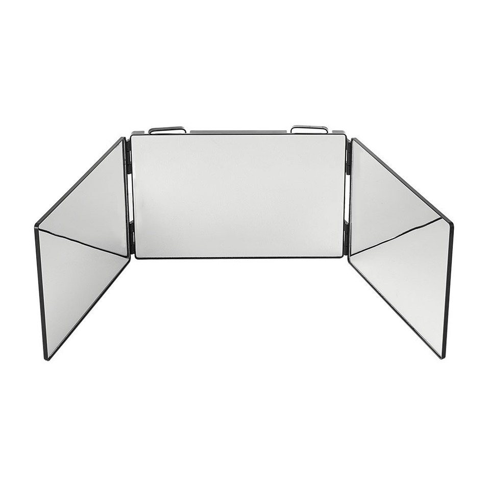 3 Way Mirror 360 Self Cut Mirror Tri-fold Mirror for Self Hair Cutting ...