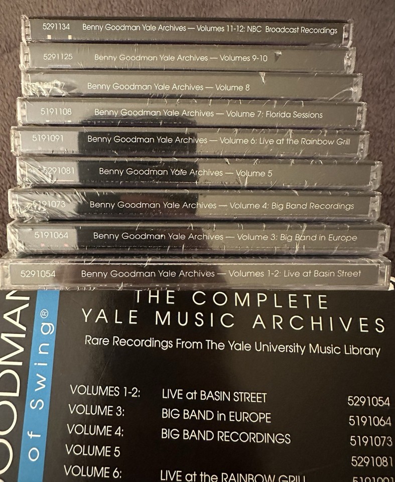 Benny Goodman: Complete Yale Music Archives Volumes 1-12, Mostly Sealed ...
