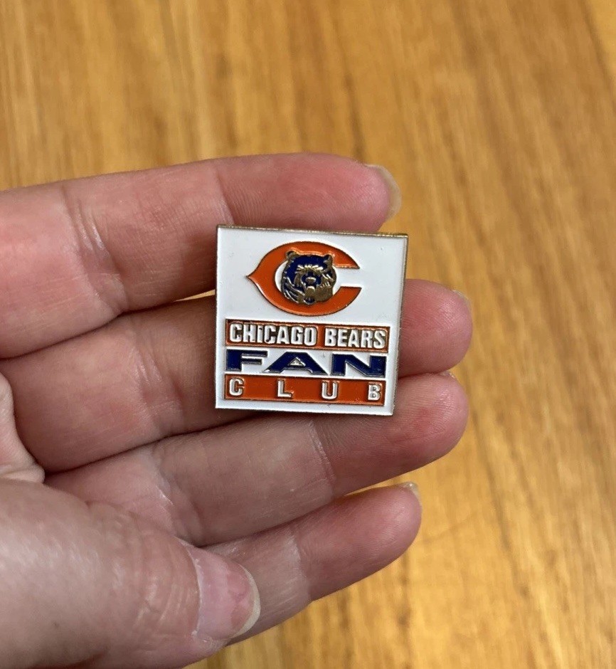 NFL Football Chicago bears fan club pin back button Pinback | eBay