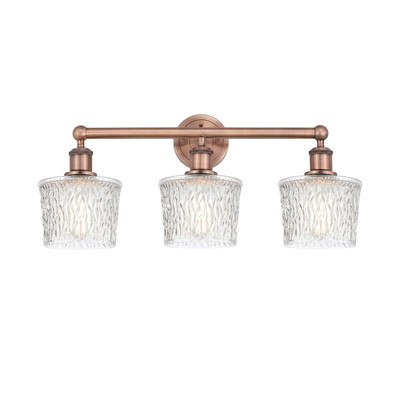 Innovations Niagra 3Lt 25" Bath Vanity Light, Copper/Clear - 616-3W-AC ...