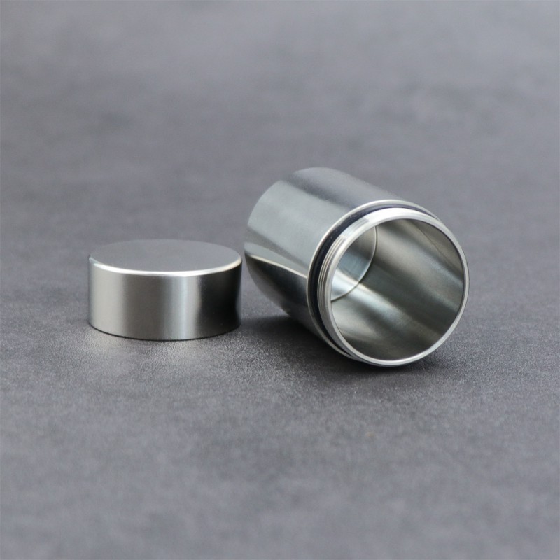 Stainless Steel Waterproof Pill Case Capsule Seal Container Storage Box ...