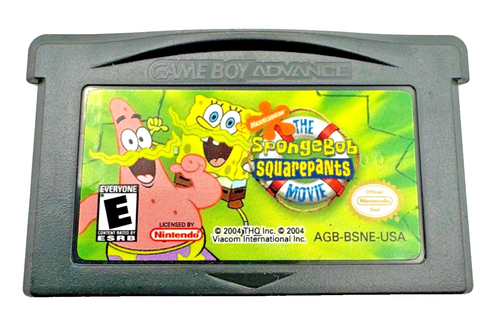 SpongeBob SquarePants The Movie GBA Nintendo Gameboy Advance Authentic ...