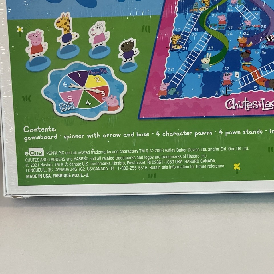 Chutes and ladder Peppa Pig edition kids board game hasbro NIB | eBay