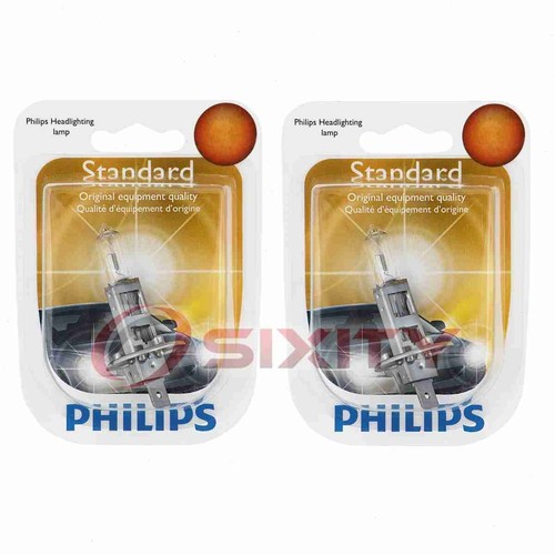 2 pc Philips High Beam Headlight Bulbs for Peugeot 206 207 207 Compact ...