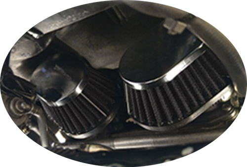 Motorcycle Carburetor Cold Air Intake Filter Cleaner Kit High Flow ...