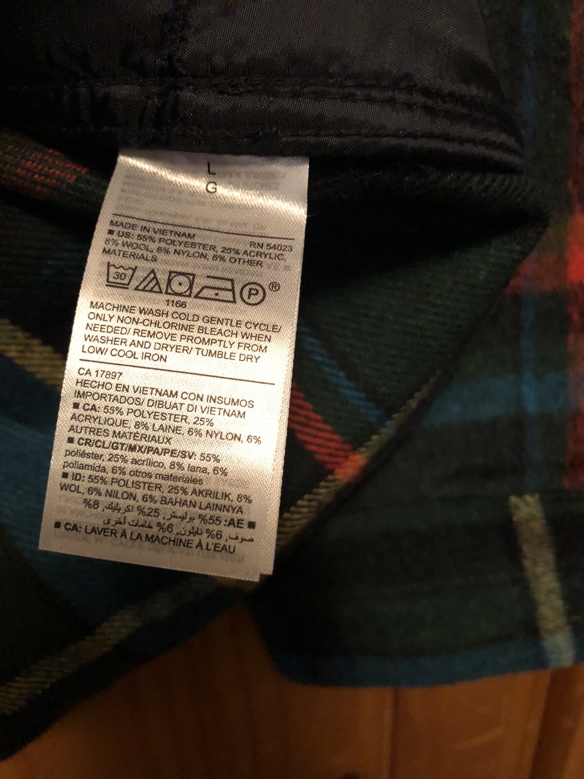 NWT 2021 Old Navy Heavy Weight Multicolored Flannel Chest/Hand Pockets ...