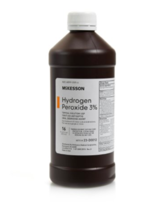 Hydrogen Peroxide 3% 16OZ LARGE Bottles CASE OF 12 New Stock FAST FREE ...