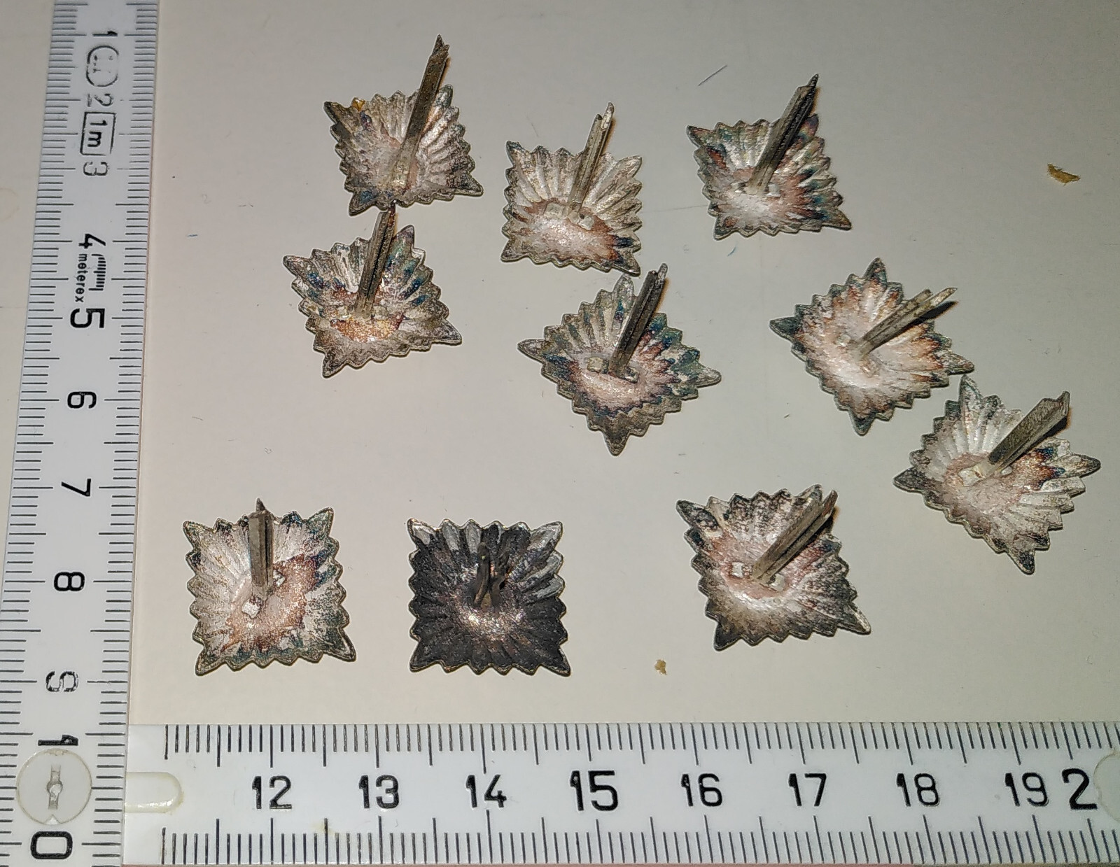 WW2 original German Army / Airforce 15mm rank pips for officers ...