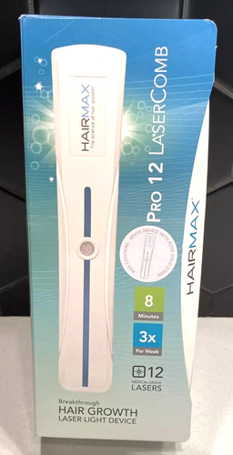 HairMax Pro 12 Hair Growth LaserComb Device-BLUE Stripe*New-Box Damage ...