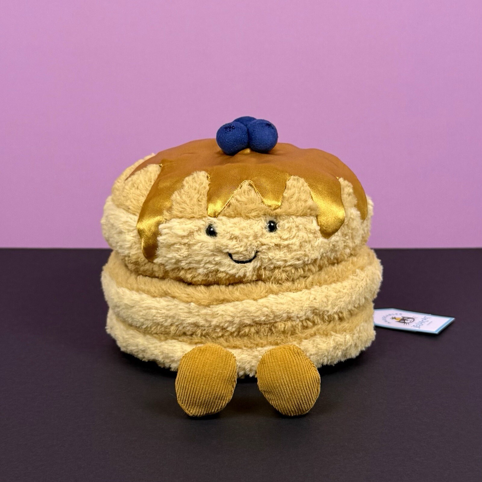 Jellycat AMUSEABLE PANCAKES Soft Plush Toy Rare Golden Fun Breakfast ...