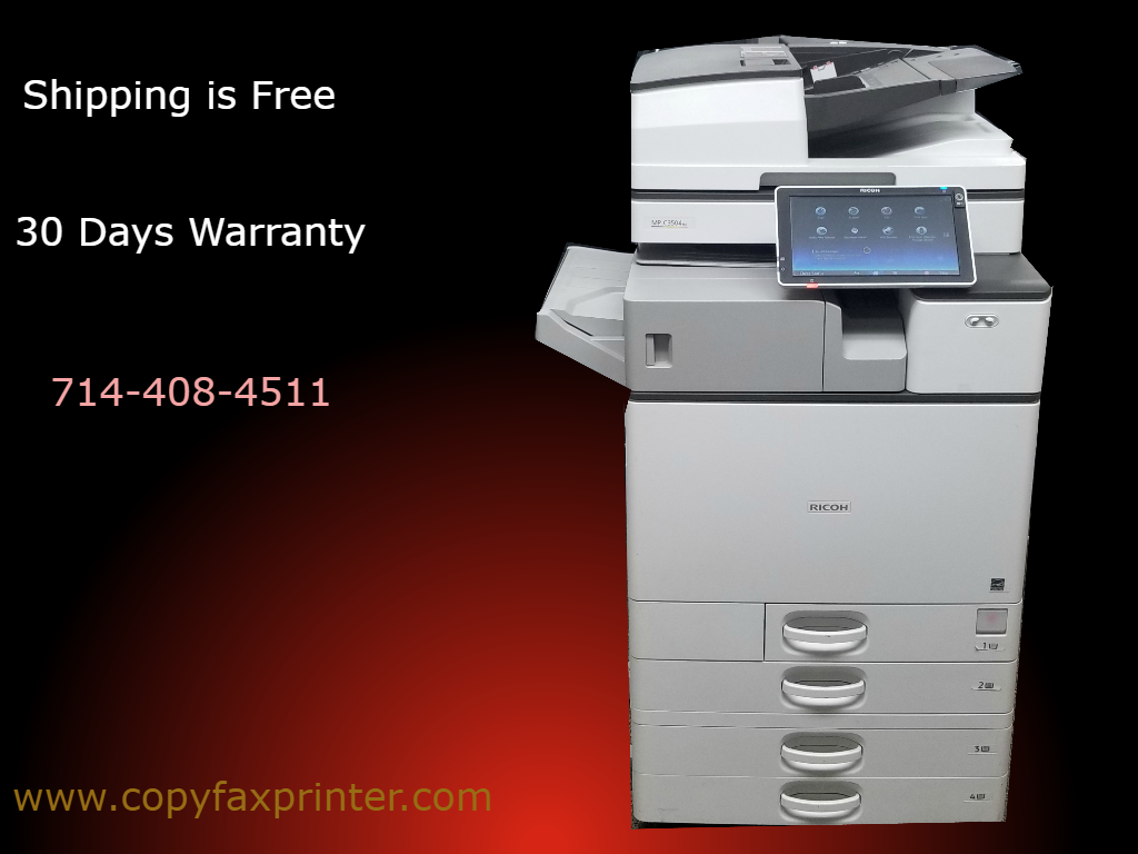 Ricoh MP C3504ex Copier Printer Scanner with Inner Stapling Finisher ...