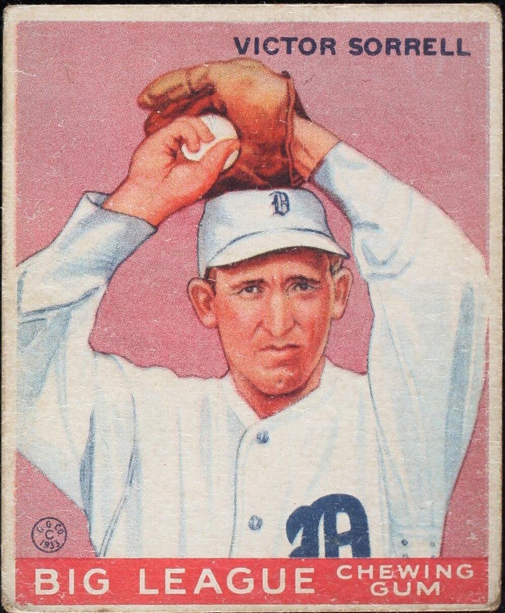 1933 Goudey Big League Chewing Gum - R319 Vic Sorrell #15 (RC) for sale ...