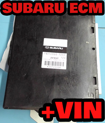 Subaru ECM 22611AM701 2008 Subaru Impreza H4 2.5L SOHC 150 CID With ...