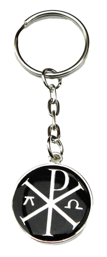 Chi-Rho Alpha-Omega Keyring Chi Rho Christian Key Ring | eBay UK