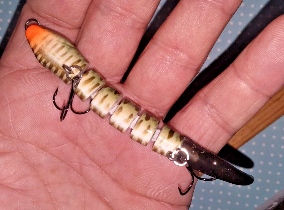 #C BABY GARTER SNAKE Lure Multi Jointed 0.394in .41oz SNAKE/ Jointed ...