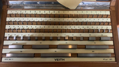 [VB] VEITH Endmaße, gebraucht & sehr guter Zustand, 87 pcs DIN 861 1 ...