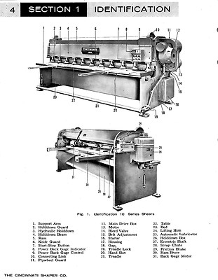 Manuals, Books & Plans - Cincinnati Shear