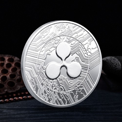 Silver Plate Round Decoration Commemorative Ripple Coin Metal Craft XRP ...