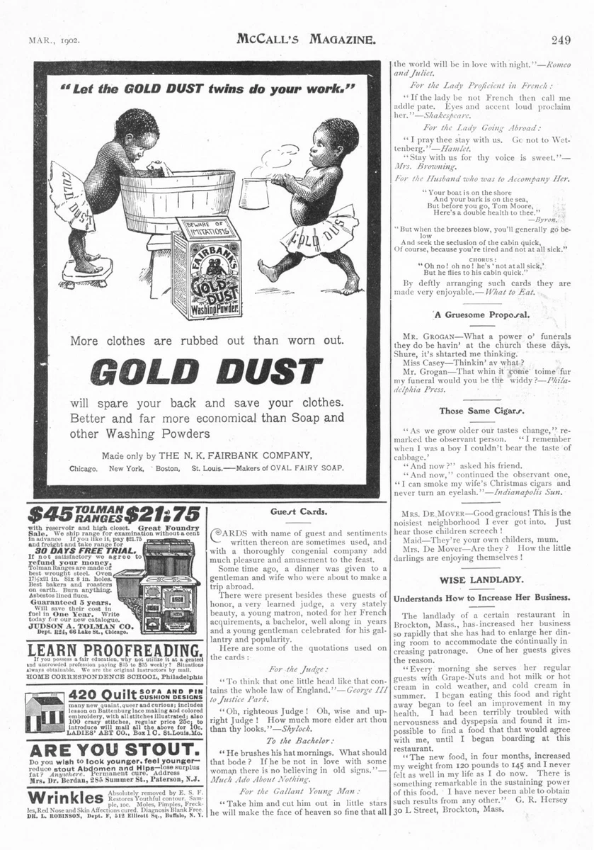Gold Dust Twins Ad