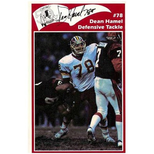 1986 Frito Lay Washington Redskins Police #13 Dean Hamel Football Card ...