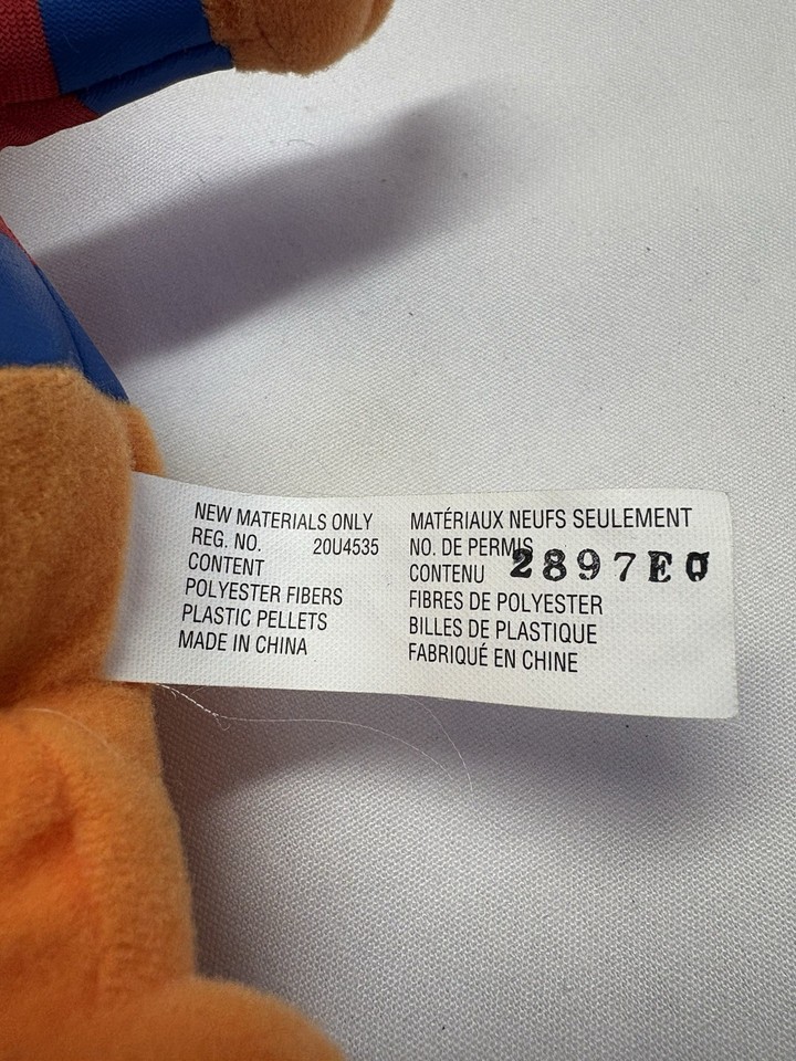 Backyardigans Tyrone Plush Fisher Price 2005 Orange Moose Stuffed Doll ...