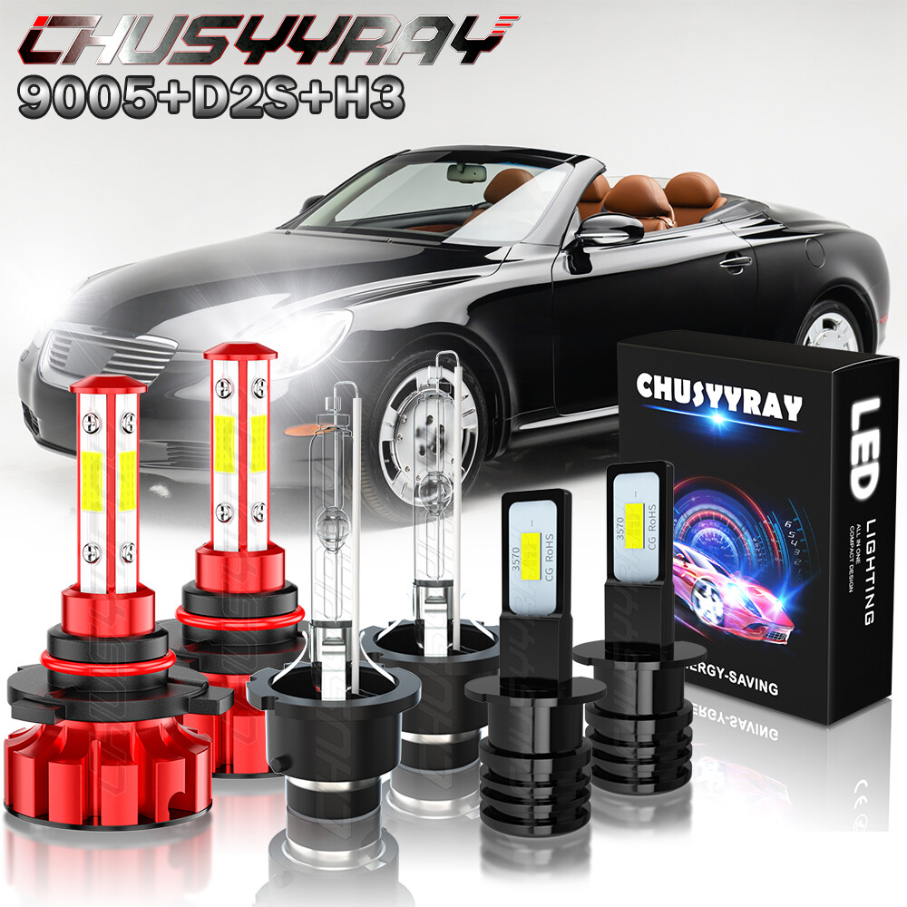 For 2002-2004 2005 Lexus SC430 HID/LED Headlight High Low Beam+Fog ...