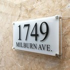 Large MODERN Crystal effect House Signs Plaques Door Numbers Name Plate ...