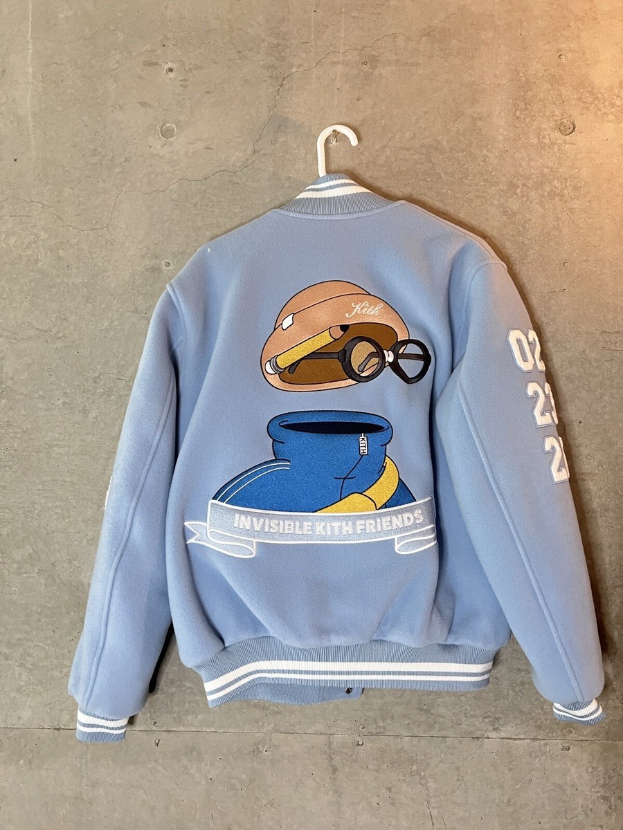 Kith x Invisible Friends wool varsity jacket Size M | eBay Kith x Invisible Friends wool varsity jacket Size M | eBay