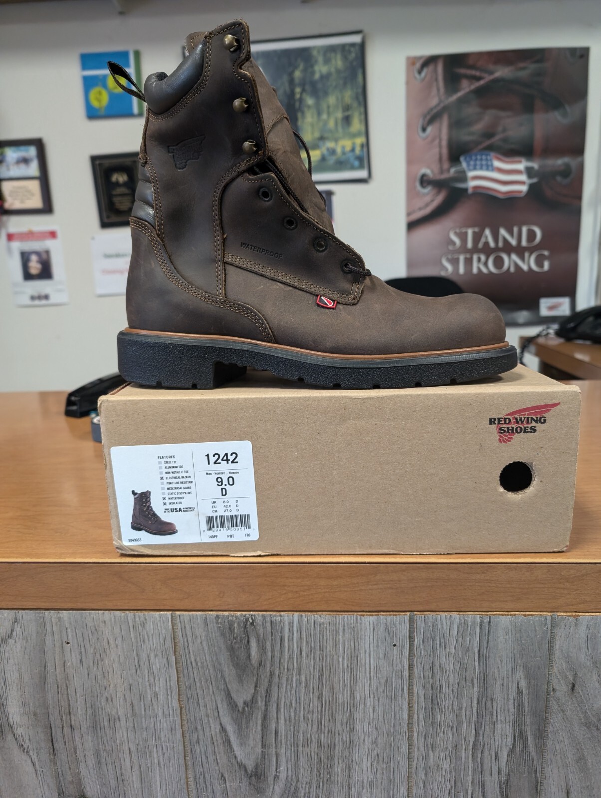 Red Wing 8" 400 Gram Waterproof Boot 1242 | eBay