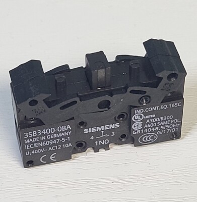 Siemens 3SB3400-0B Contact Block 1NO | eBay
