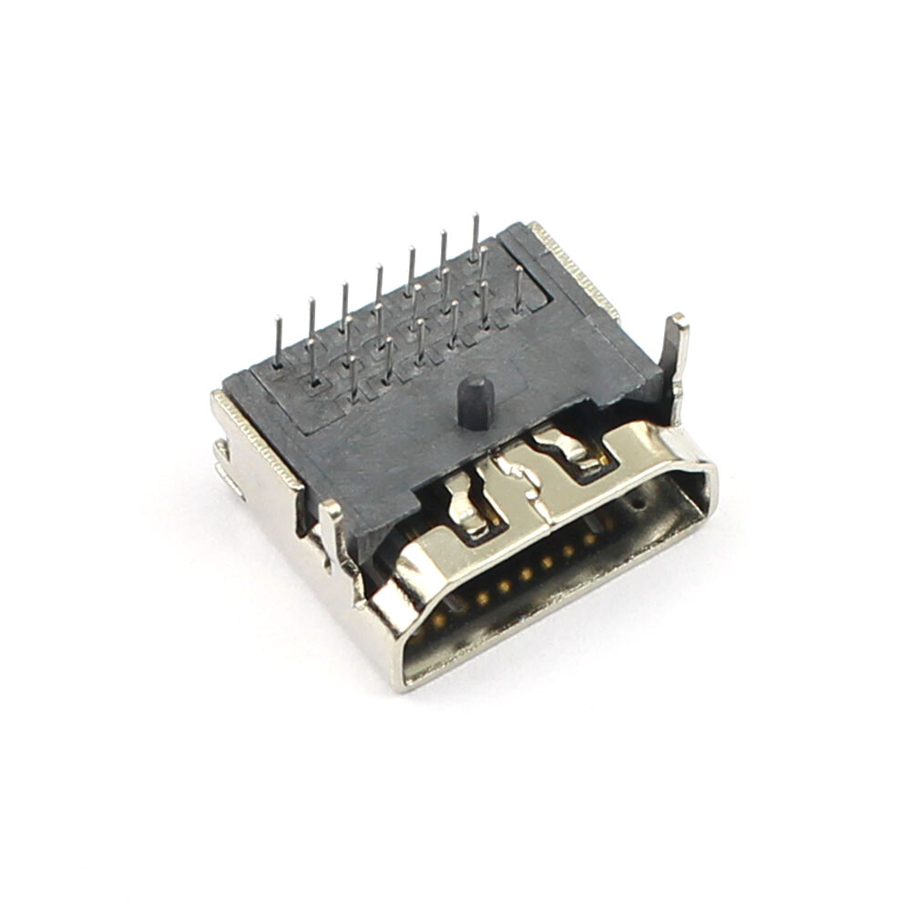50Pcs HDMI 19 Pin 19P Female Right DIP PCB Socket Connector 3 Row ...
