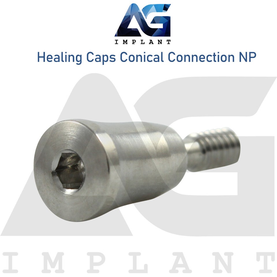 5 Healing Cap Conical Connection NP Titanium Dental 2.25mm Fit Nobel ...