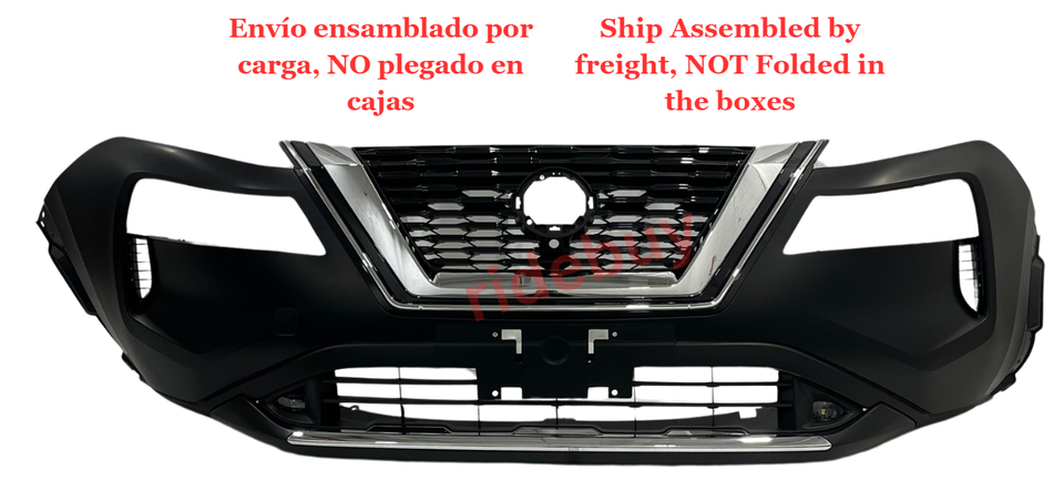 Fit 2021 - 2023 Nissan Rogue Front Bumper Complete Assembly w/fog ...