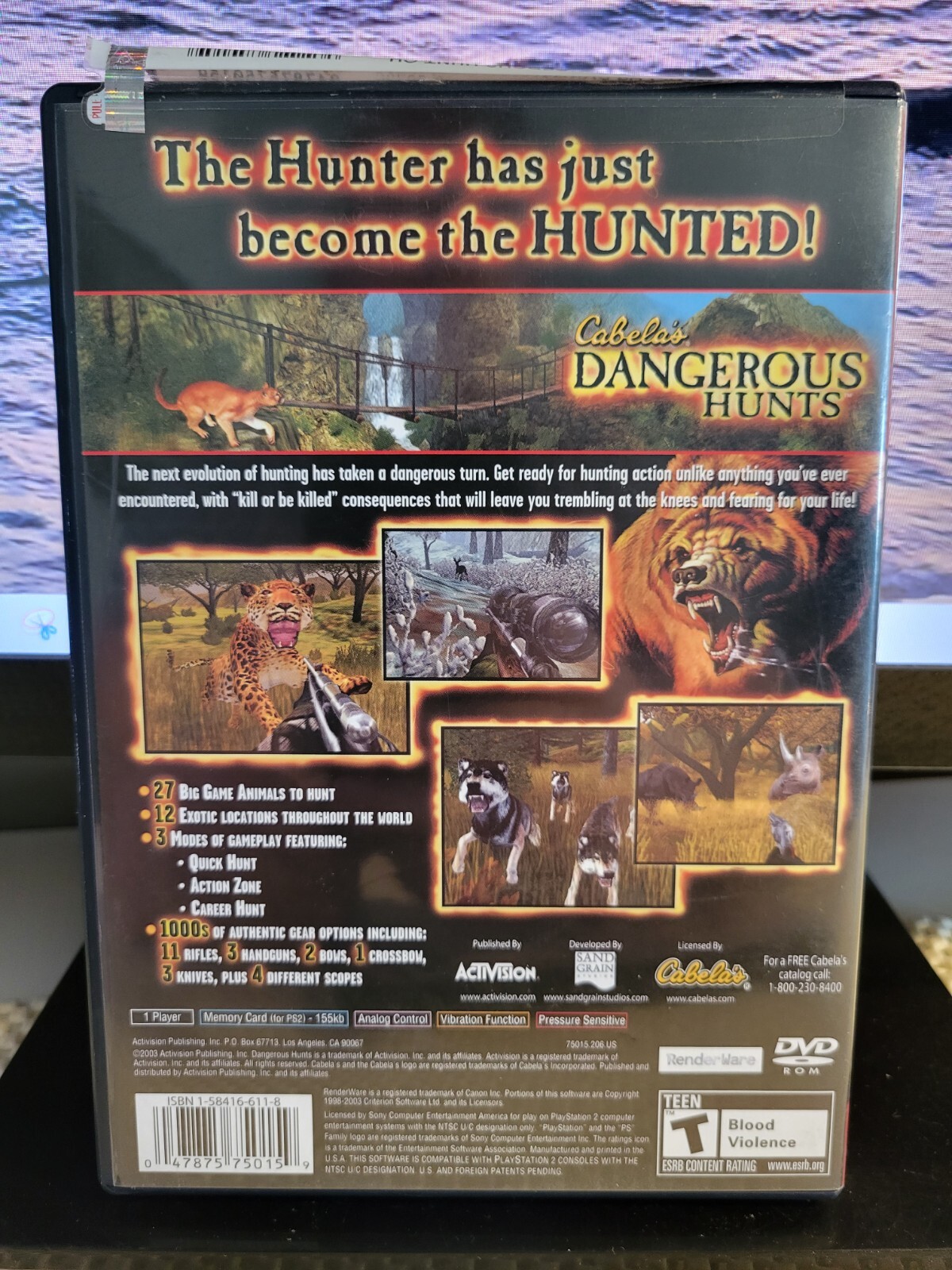 Cabela's Dangerous Hunts 1 &2 PS2 (PlayStation 2 Video Game Lot ...