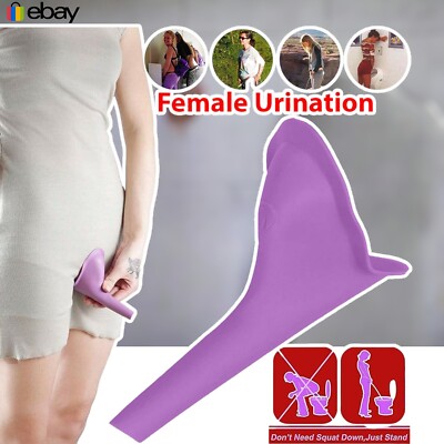 Portable Female Woman Ladies She Urinal Urine Wee Funnel Camping Travel ...