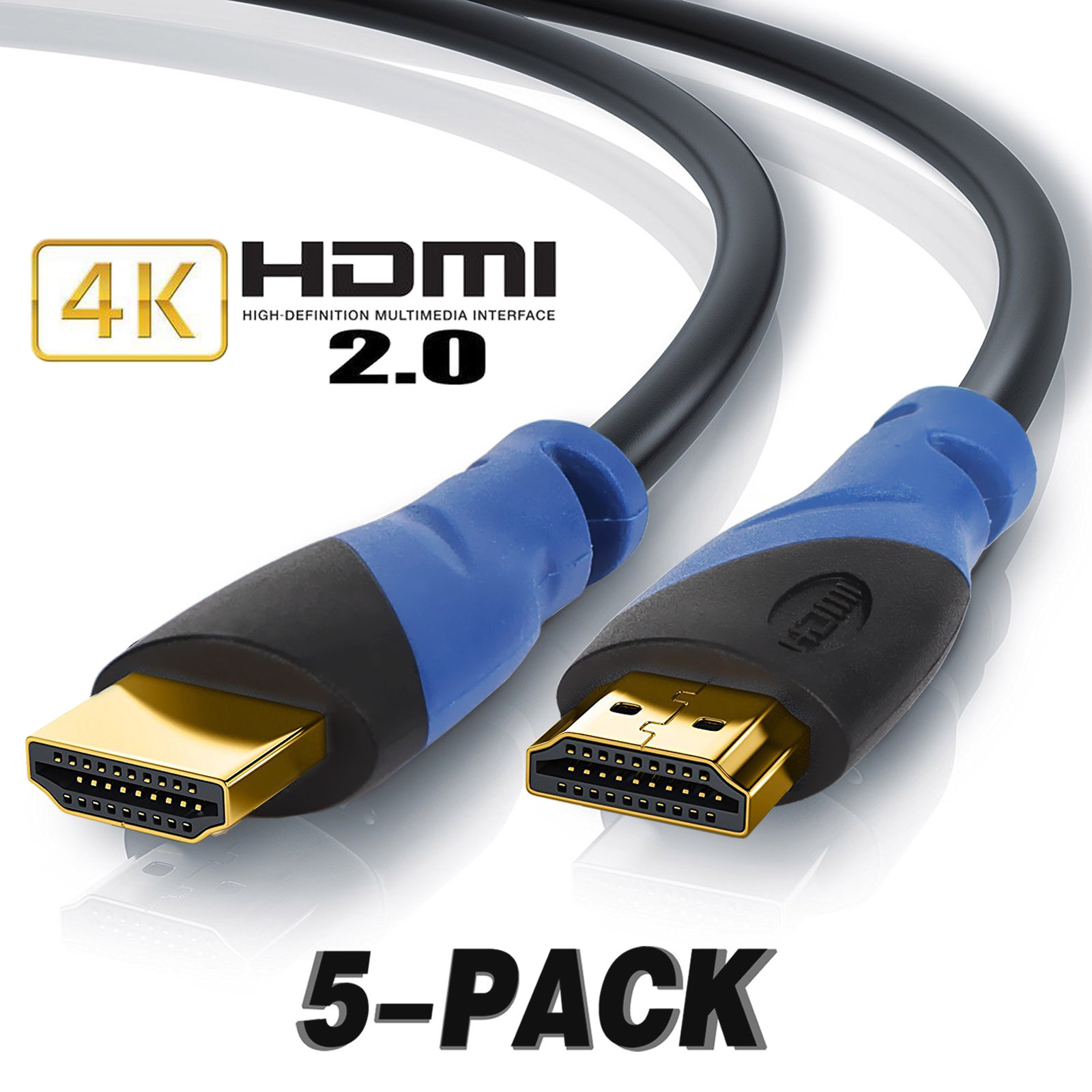 0.5M-15M Ultra Speed 18Gbps 4K HDMI Cable 3D Ethernet UHD 2160P@60HZ (1 ...
