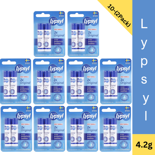 10 x Lypsyl Lip Balm Original Mint Intense protection Moisturizing 4.2g ...