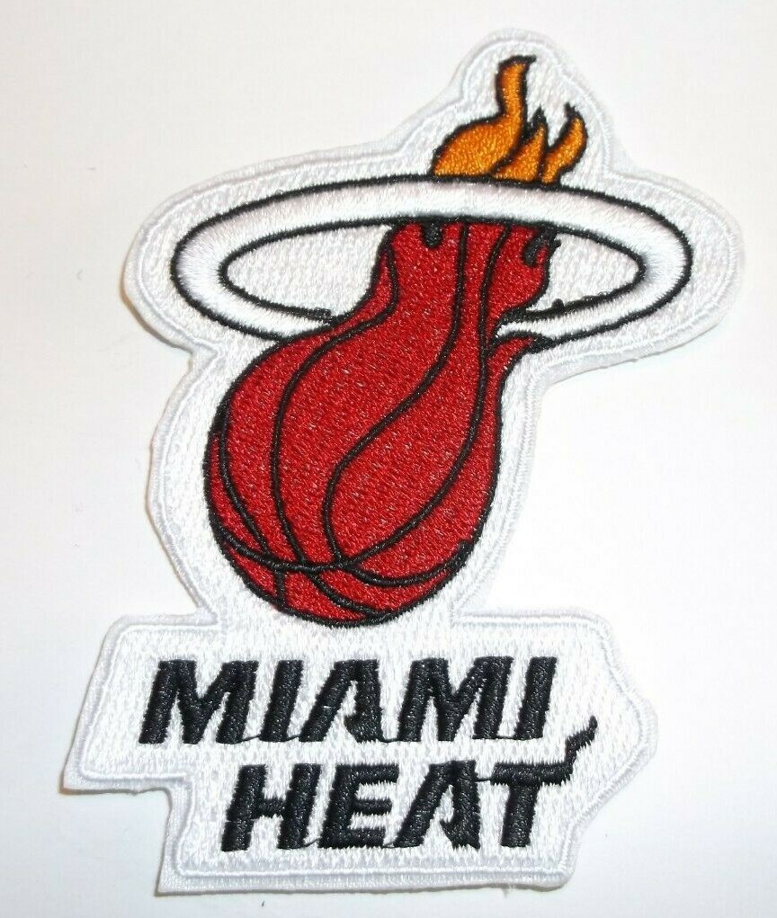 Miami Heat Embroidered PATCH~@ 3 1/2 x 2 1/2~Iron or Sew On~NBA | eBay