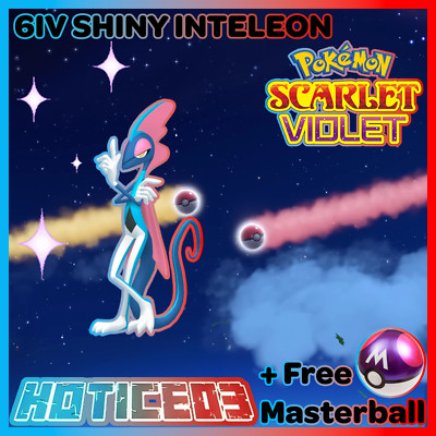 Shiny Inteleon 6IV Pokemon Scarlet & Violet 🚀Fast🚀 | eBay