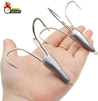Snagging Hooks Snagging Weighted Treble Hooks Large Fishing Hooks ...
