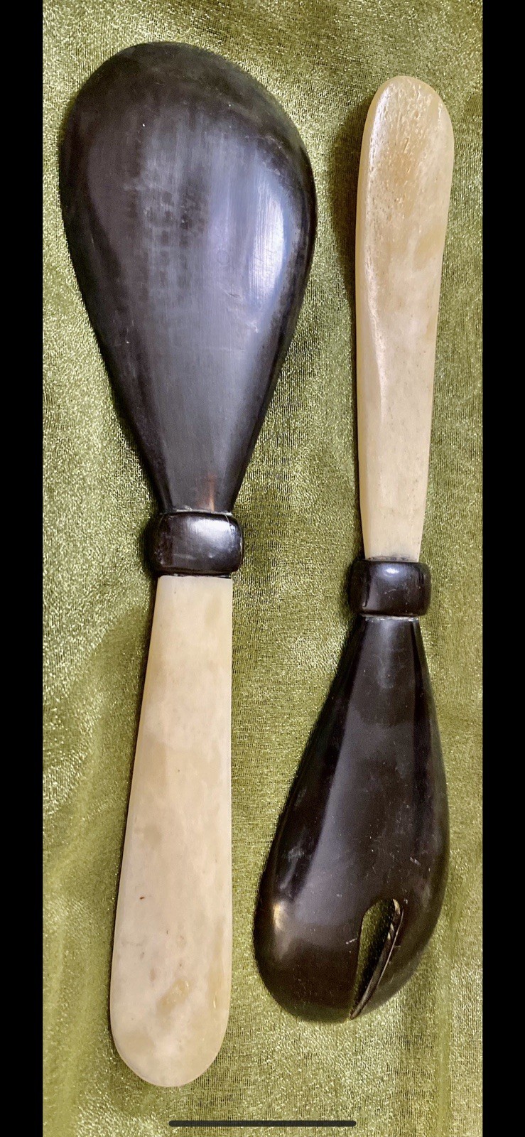 SALE! Rare Handmade Antique Asian Serving Spoon & Fork from Uttar ...