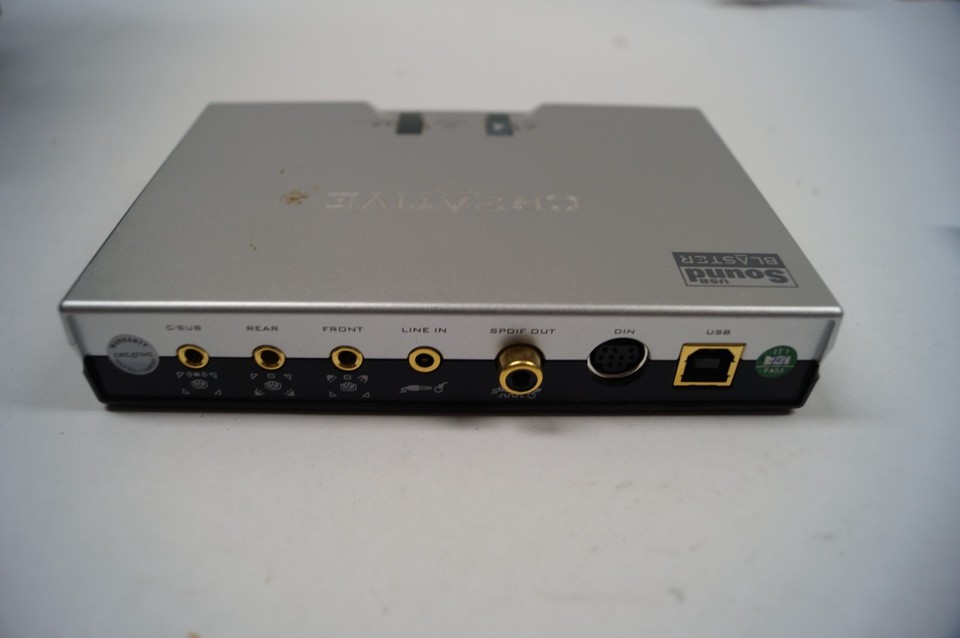 Creative Labs SB0490 USB 24-Bit Sound Blaster External Card Silver ...