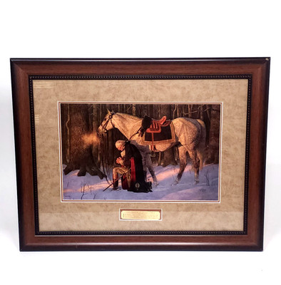 Large The Prayer at Valley Forge by Arnold Friberg 28 x 22 Print w COA ...