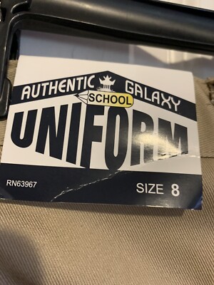 authentic galaxy school uniform pants twill khaki double knee girls ...