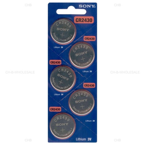 50 Murata (ex SONY ) CR2430 3V Lithium Coin Battery Expire 2034 FRESH ...