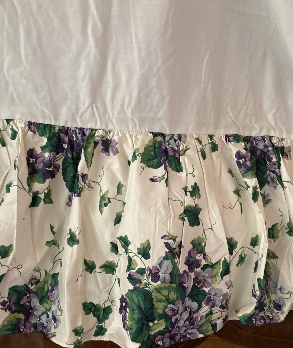 Waverly Home Fashions Full Size Floral Bed Skirt Dust Ruffle | eBay