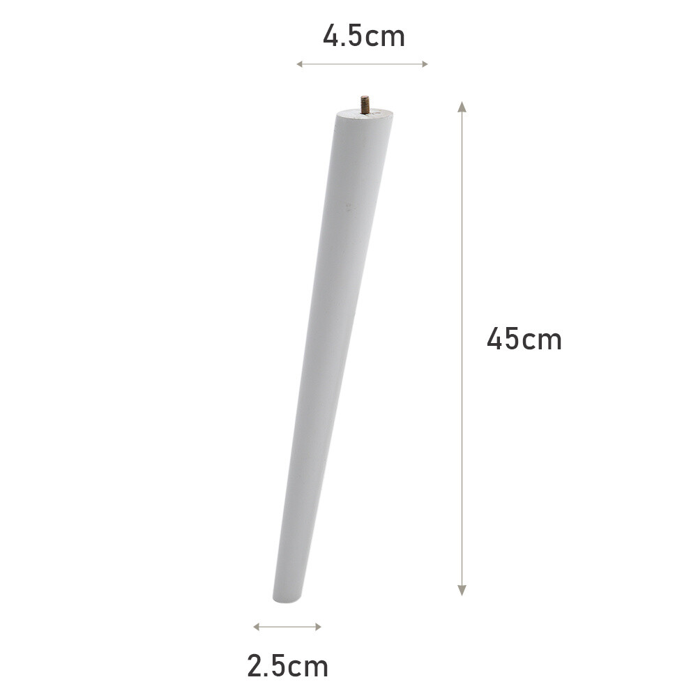 4pcs Wooden Furniture Legs Table Chair Cabinet Tapered Feet & Plate ...