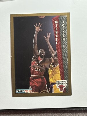 Rare 1992 Fleer Basketball Michael Jordan #32 Chicago Bulls Basketball ...